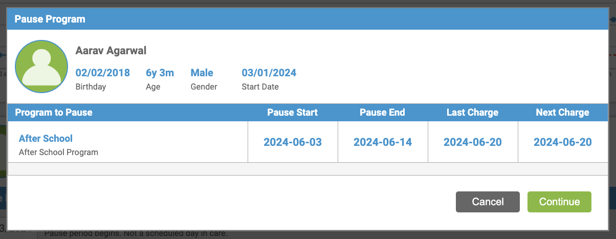Pausing Enrollments