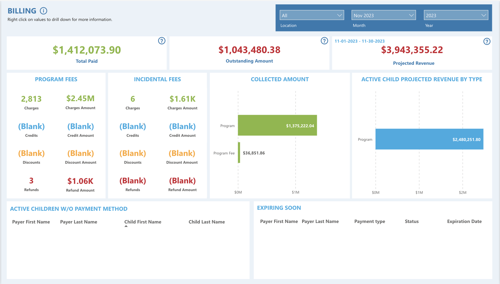 Power BI: Billing Report