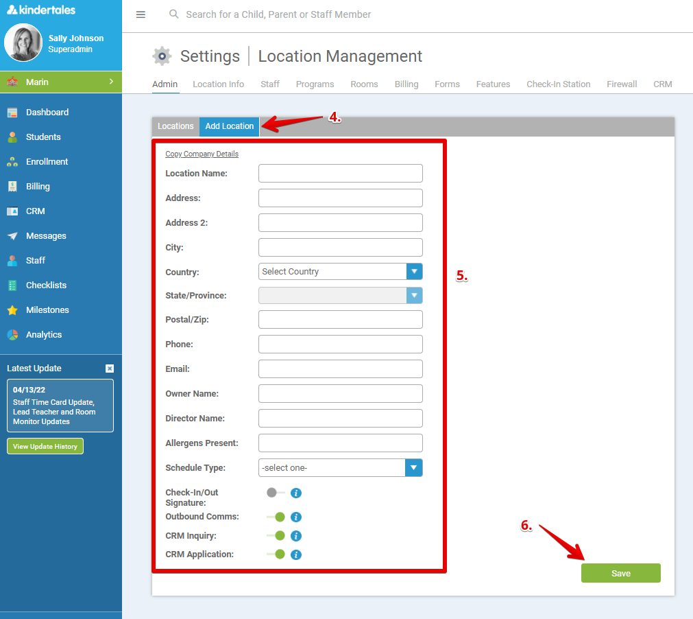 How to Add a Location