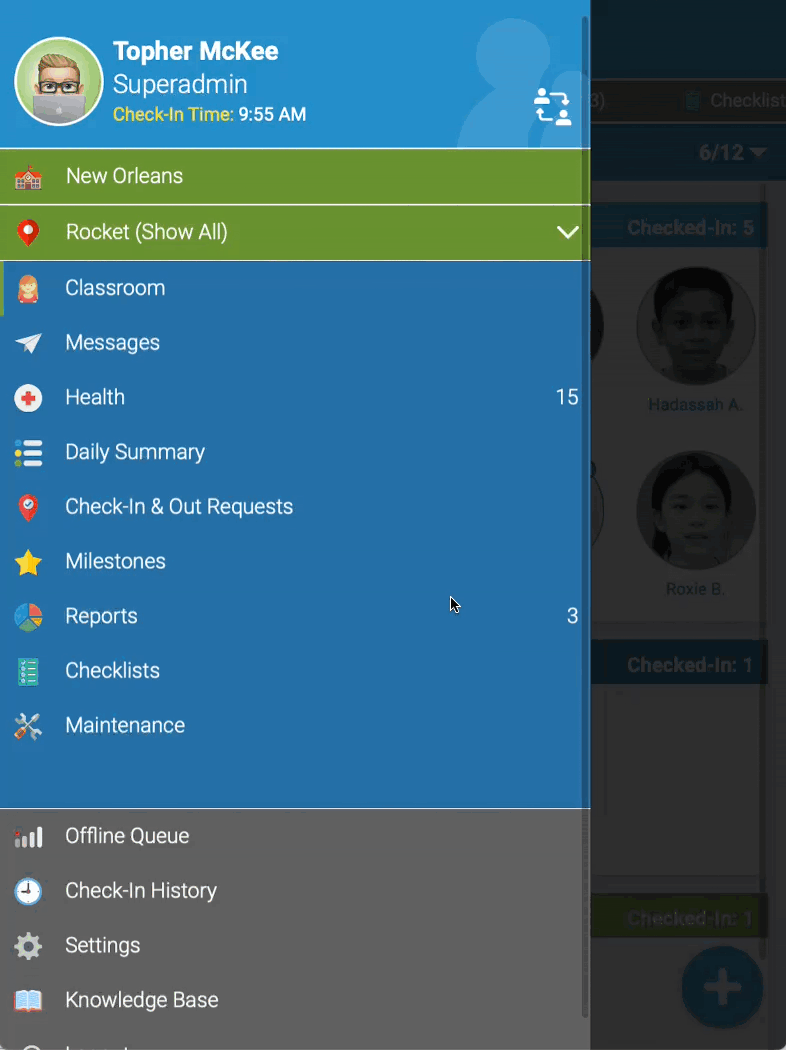 How to use the Classroom App